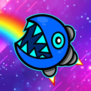 Geometry Neon Dash Rainbow - Hyves Games